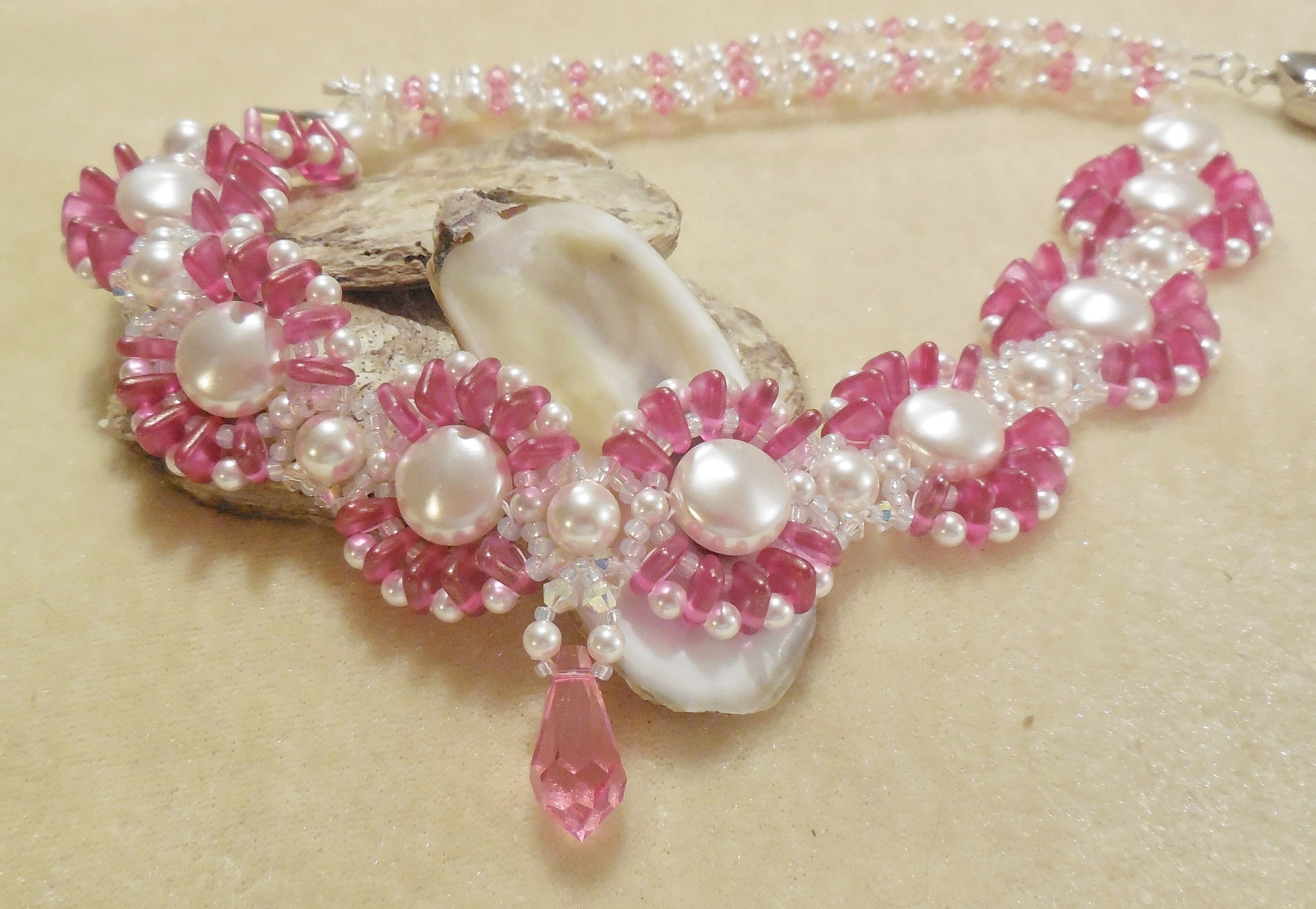 PATTERN Spring Loaded Set Necklace Bracelet Earring 2 Hole - Etsy