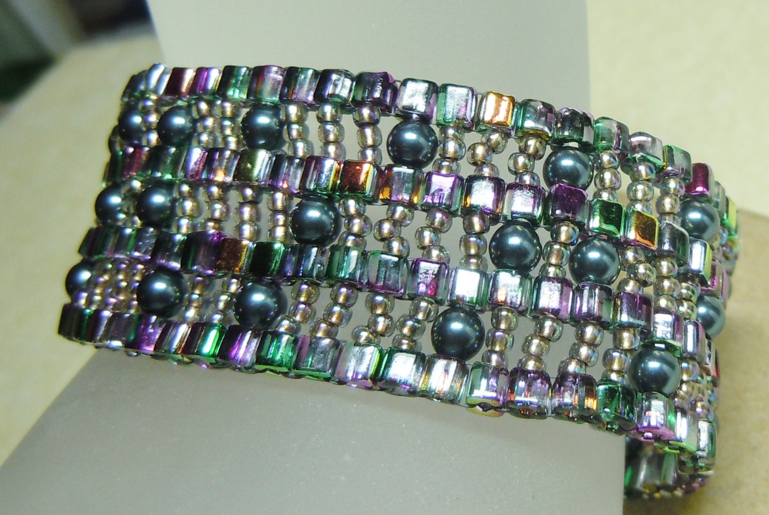 PATTERN Cubes and Ladders Cuff Bracelet Fun and Fast - Etsy
