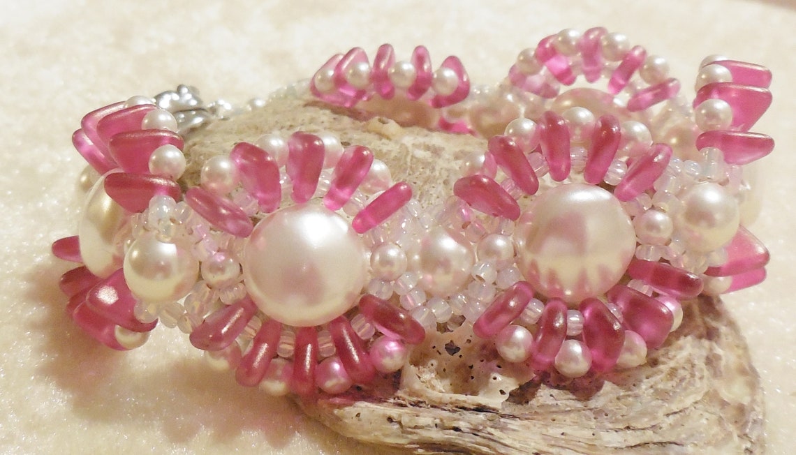 PATTERN Spring Loaded Set Necklace Bracelet Earring 2 Hole - Etsy