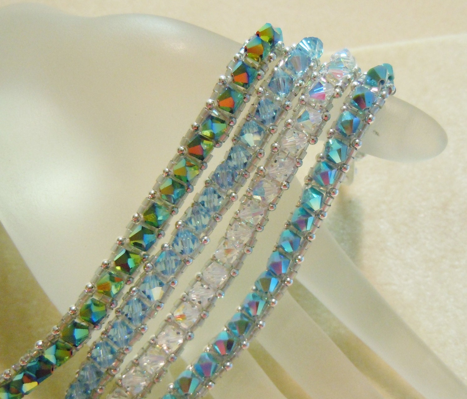 PATTERN Stack Um up Bracelet Right Angle Weave RAW Tennis - Etsy