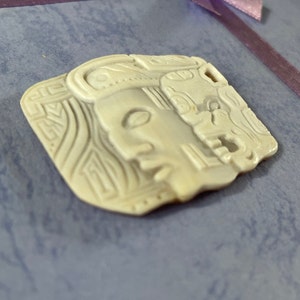 Carved Cameo Cabochon Mexican Indian Aztec Monkey Face Shell Gift - Etsy