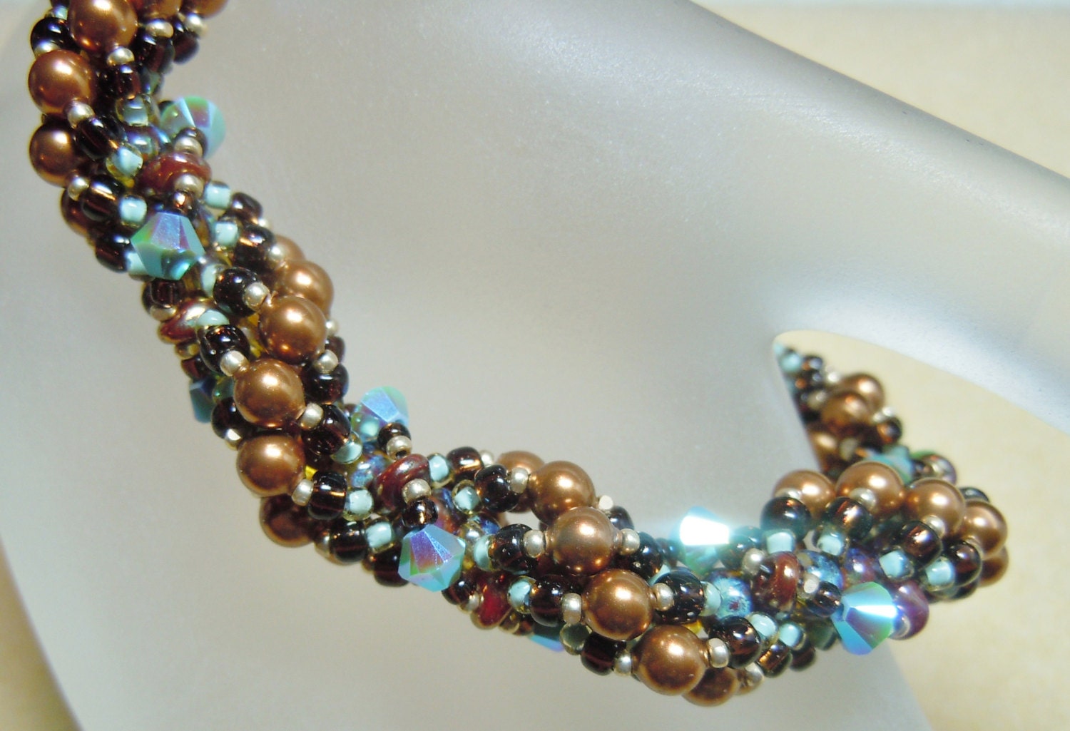 PATTERN Magic Twist Spiral Bracelet With Super Duo 2 Hole Beads - Etsy