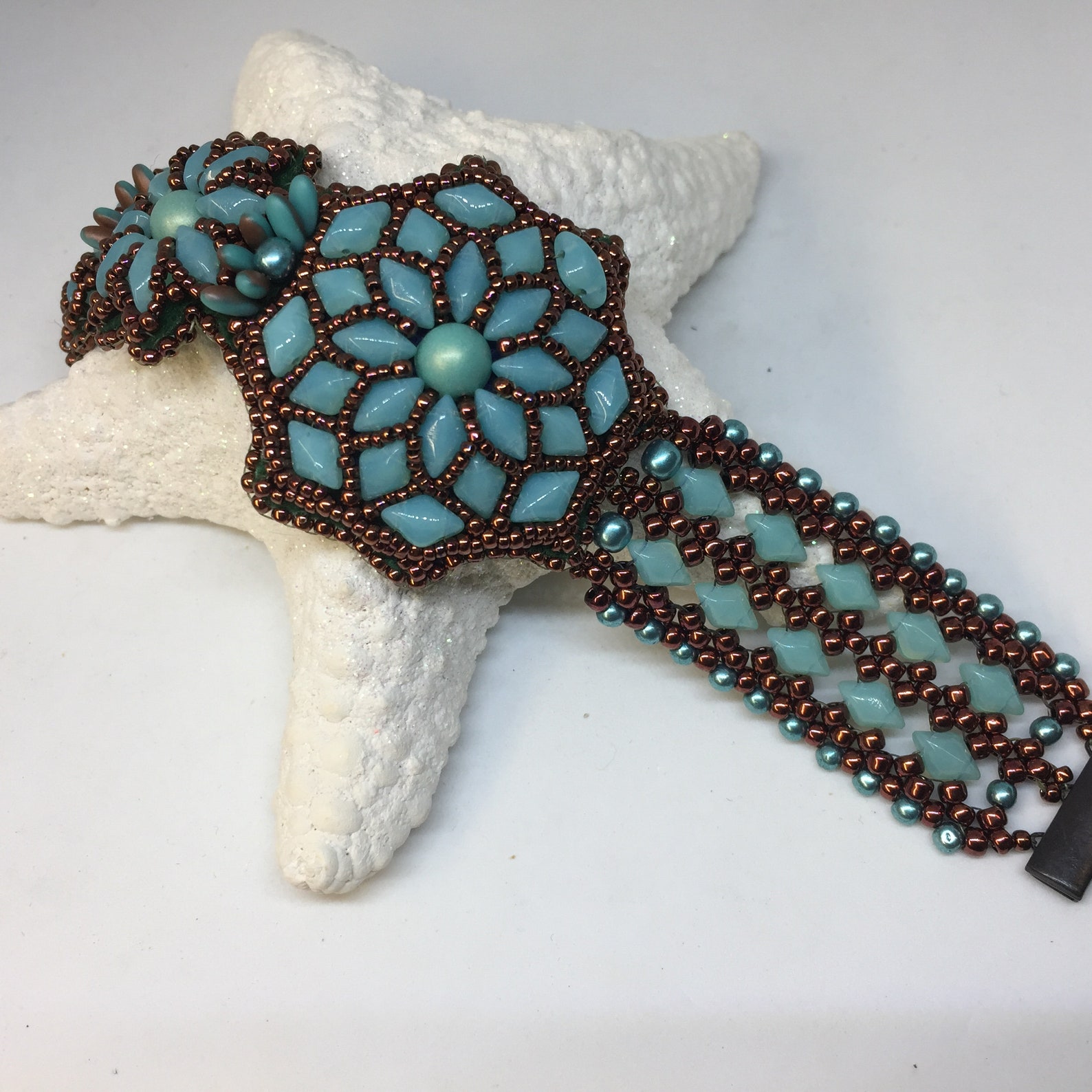Pattern Night Sky Bracelet Tutorial Bead Embroidery Cuff - Etsy