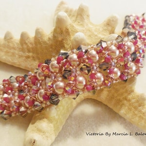 PATTERN Tutorial Victoria Bracelet Fire Polish or Round Beads RAW - Etsy
