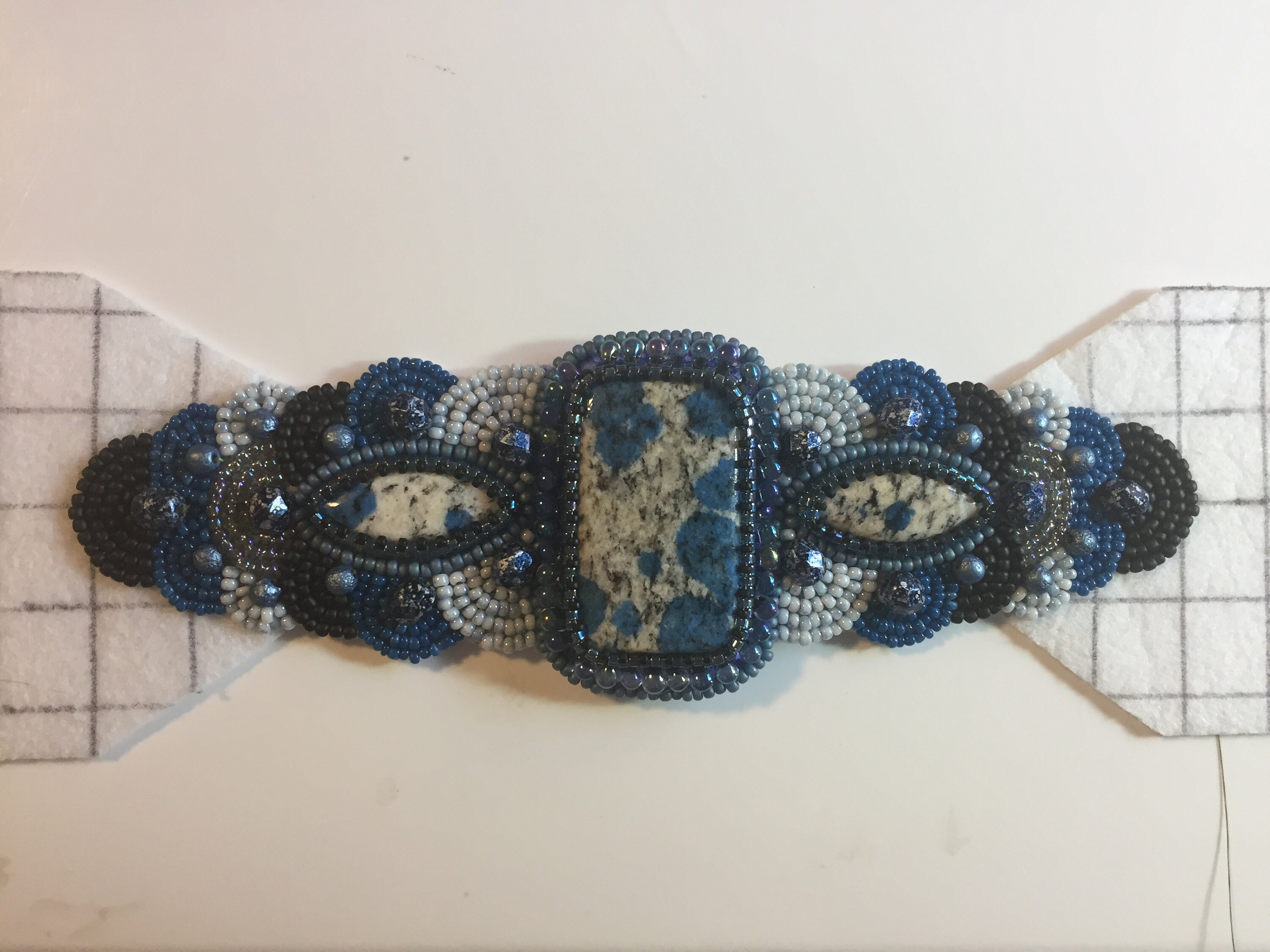 Pattern Tutorial Suburban Girl Bead Embroidery Cuff Bracelet - Etsy