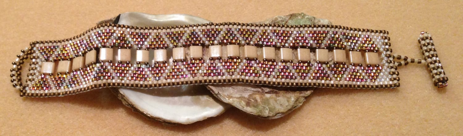 PATTERN Tila Triangle Peyote Word Chart With Spacing for Tila Beads - Etsy