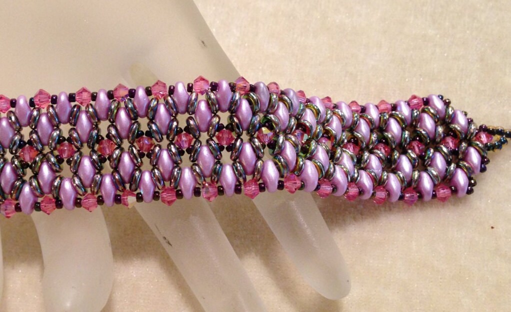 PATTERN O My Super Duo Bracelet Seed Beads Crystals RAW - Etsy
