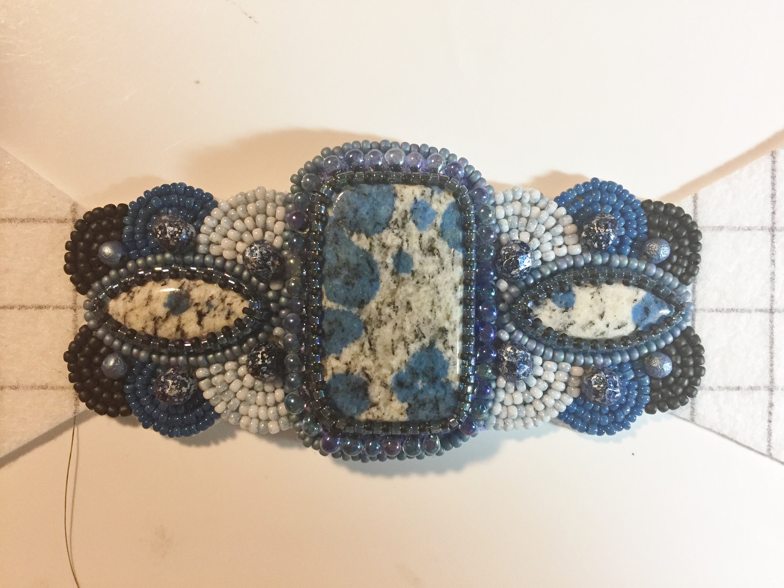 Pattern Tutorial Suburban Girl Bead Embroidery Cuff Bracelet - Etsy