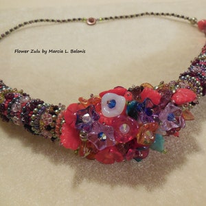 Tutorial Beading Pattern for Zulu Rope Bead Embroidery Necklace - Etsy