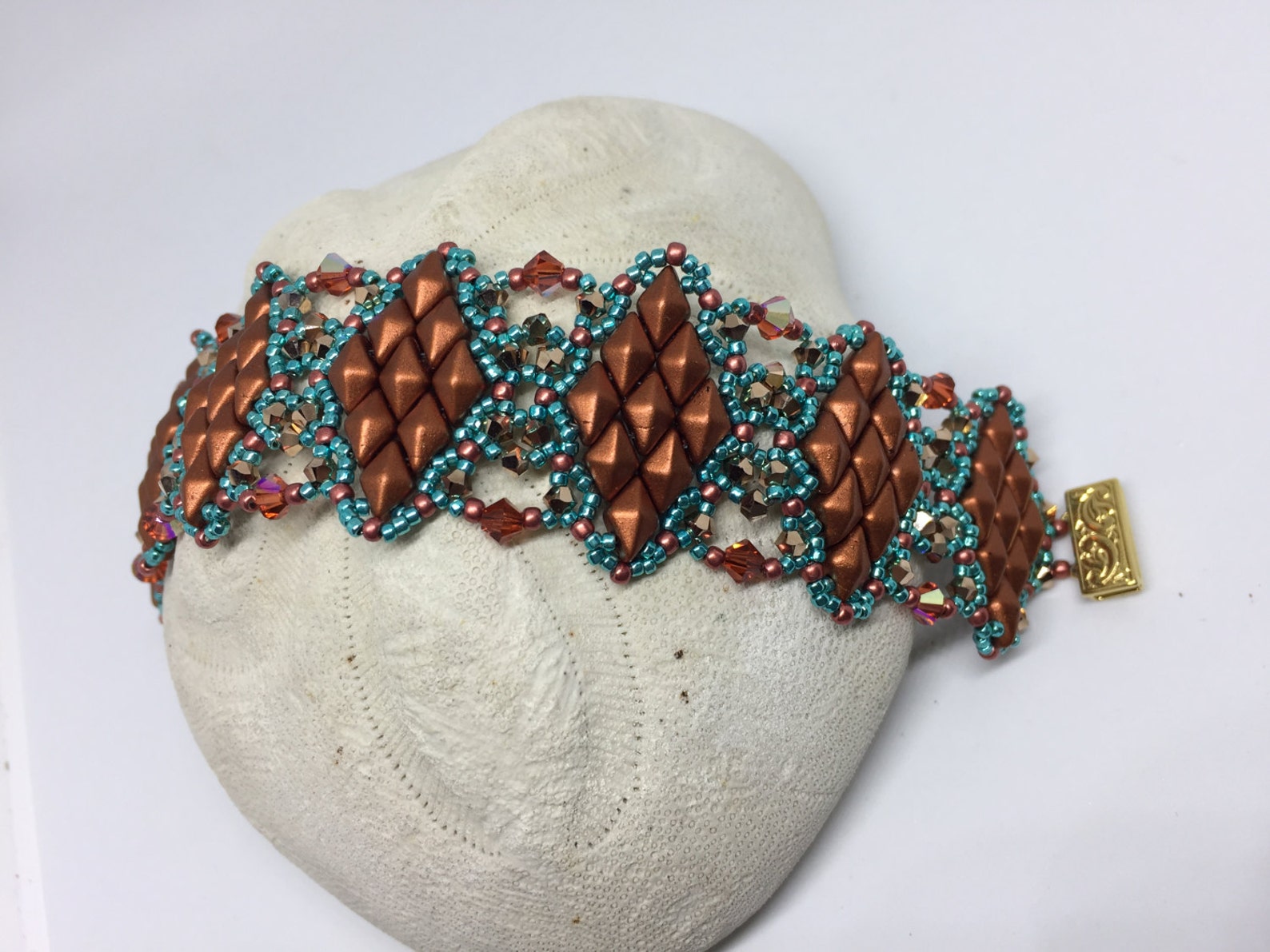 PATTERN Diamond Game Bracelet Tutorial Diamond Duo - Etsy