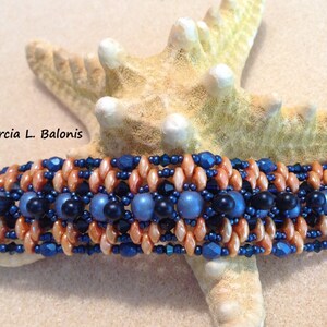 PATTERN Tutorial Seraphina Bracelet Super Duo Seed Beads Crystals RAW ...