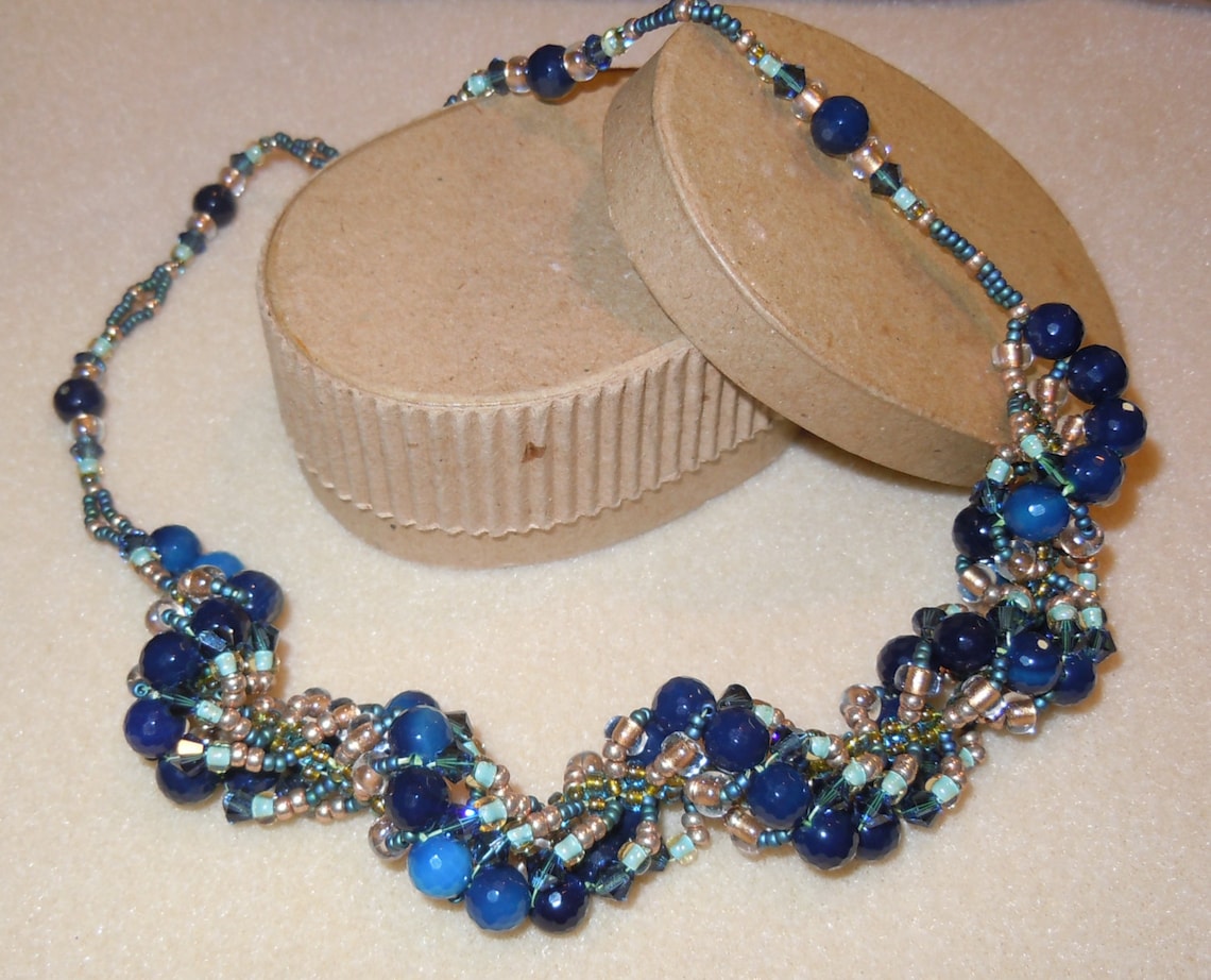 PATTERN the Chunky Spiral Necklace Right Angle Weave Gem of a Spiral - Etsy