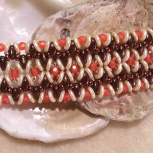 PATTERN Mini Duo Bracelet Seed Beads Superduo O Fire Polish RAW - Etsy