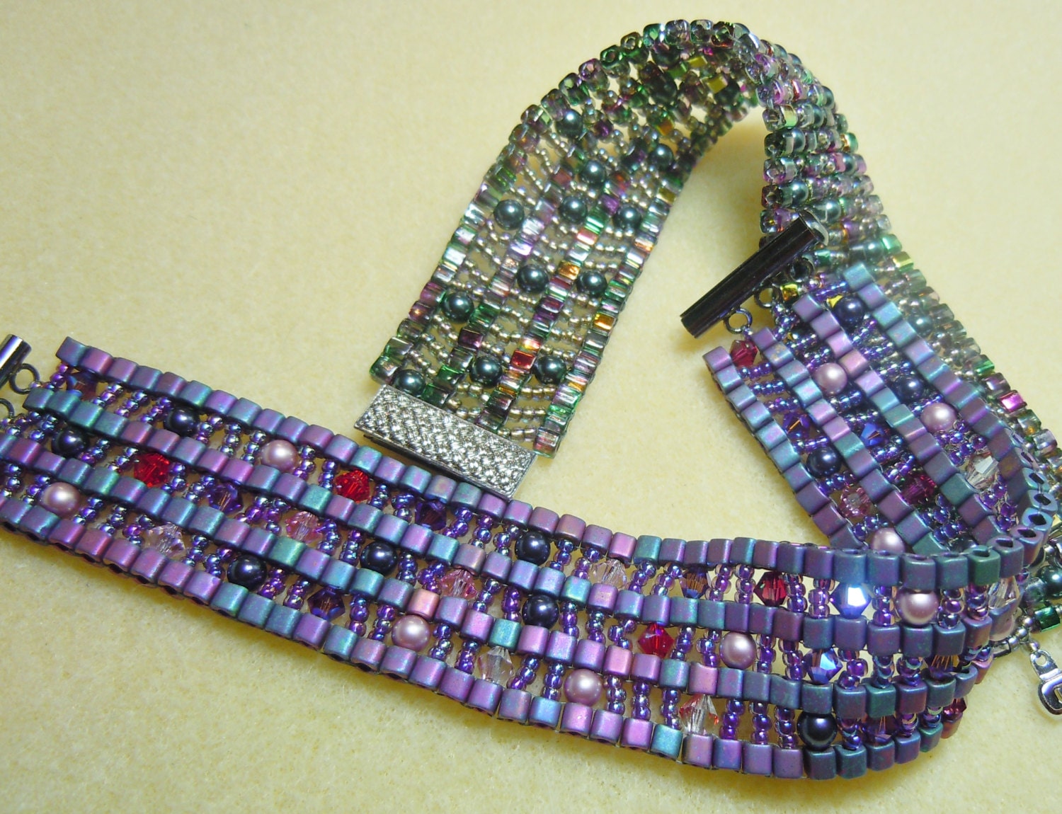 PATTERN Cubes and Ladders Cuff Bracelet Fun and Fast - Etsy