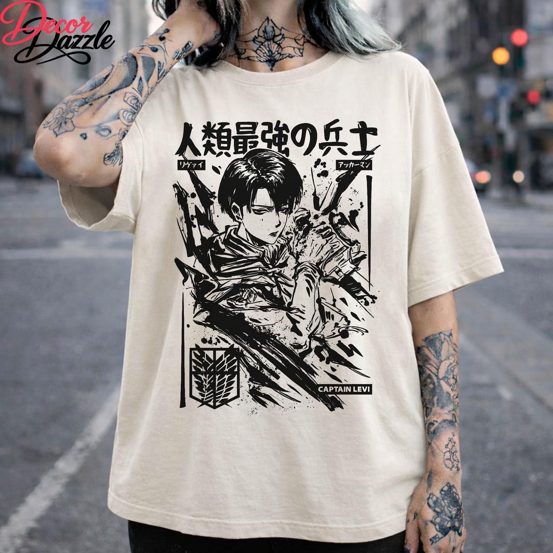 Captain Levi Ackerman Attack on Titan Shirt, Sweatshirt, Hoodie ...