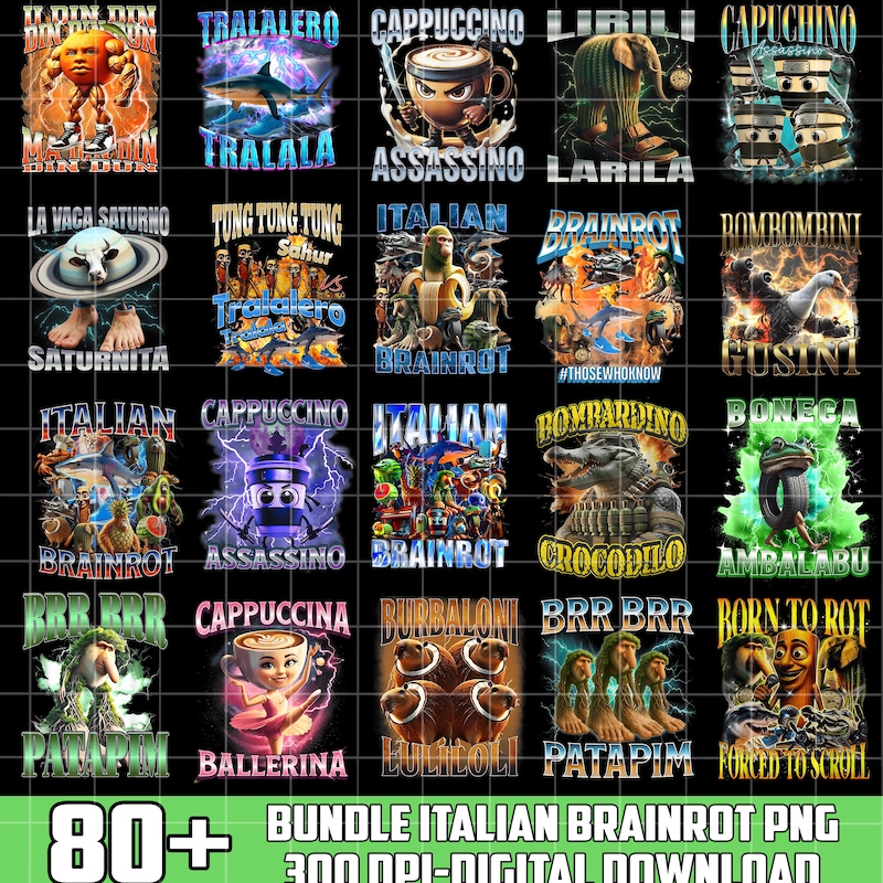 Brainrot Plantilla Papercraft - Etsy Canada