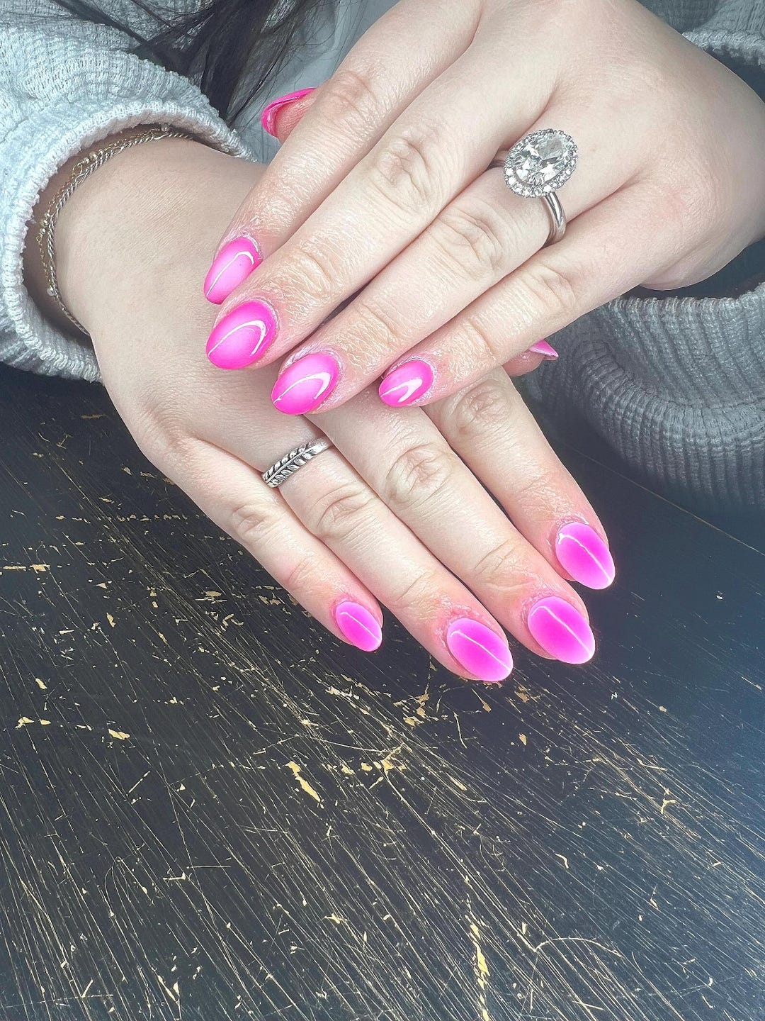 Hand Painted Multi-pink Airbrushed Oura Press on Nails- Short Length - Etsy