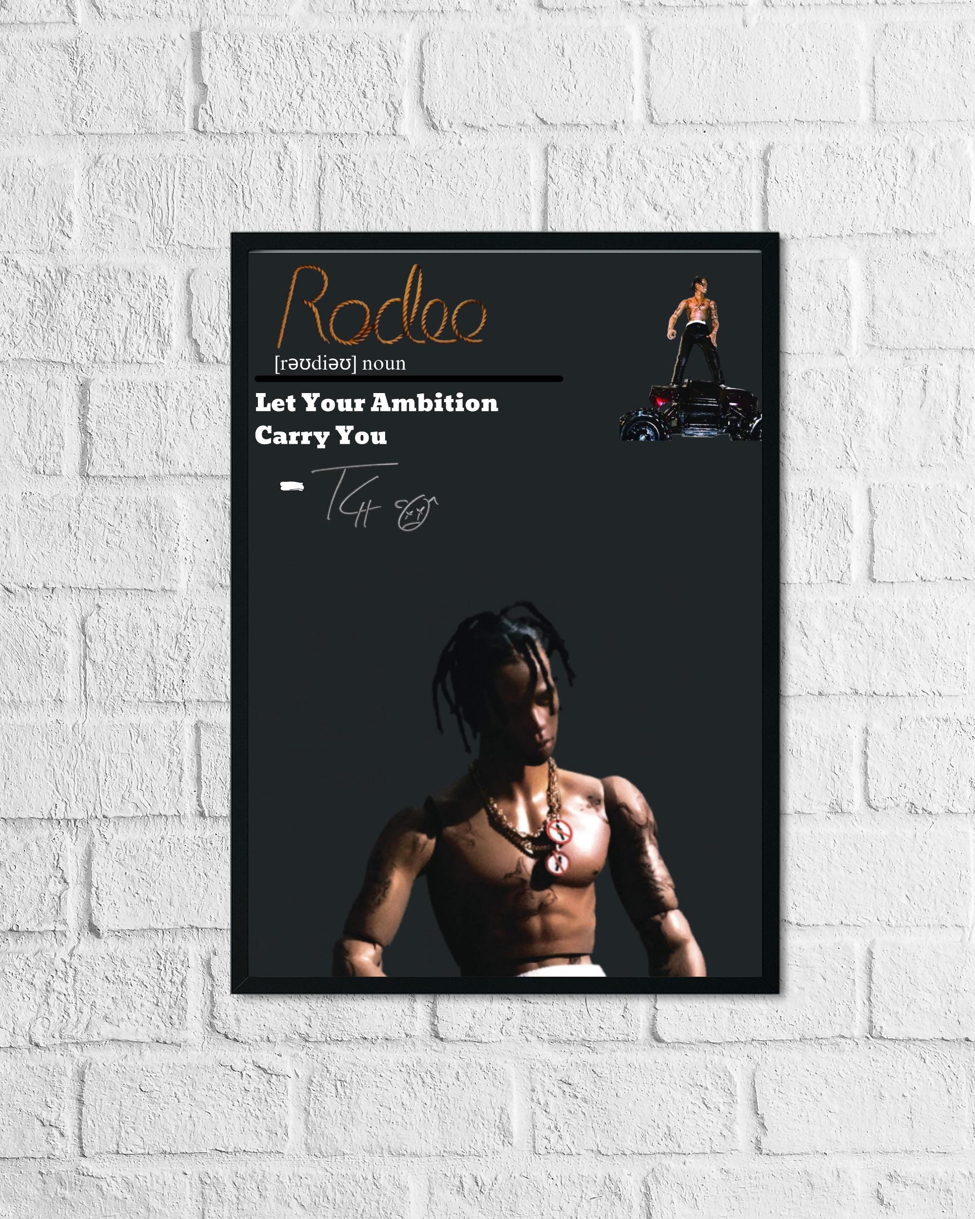 Travis Scott Rodeo Poster | *SIGNED* (unofficial) Rap Art Print ...