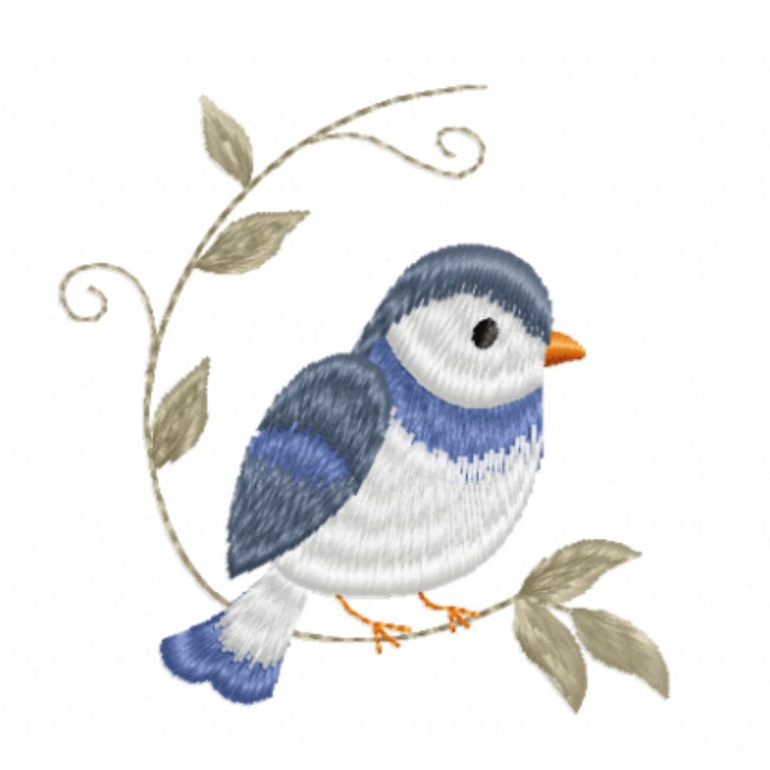 Cute Bird Embroidery Design, Cute Farm Animal Embroidery File, Crazy ...