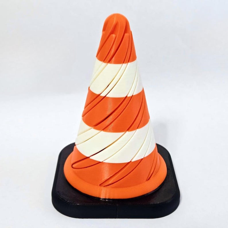 3D Printed Infinity Traffic Cone Fidget Toy STL 3D Printable Relaxation ...