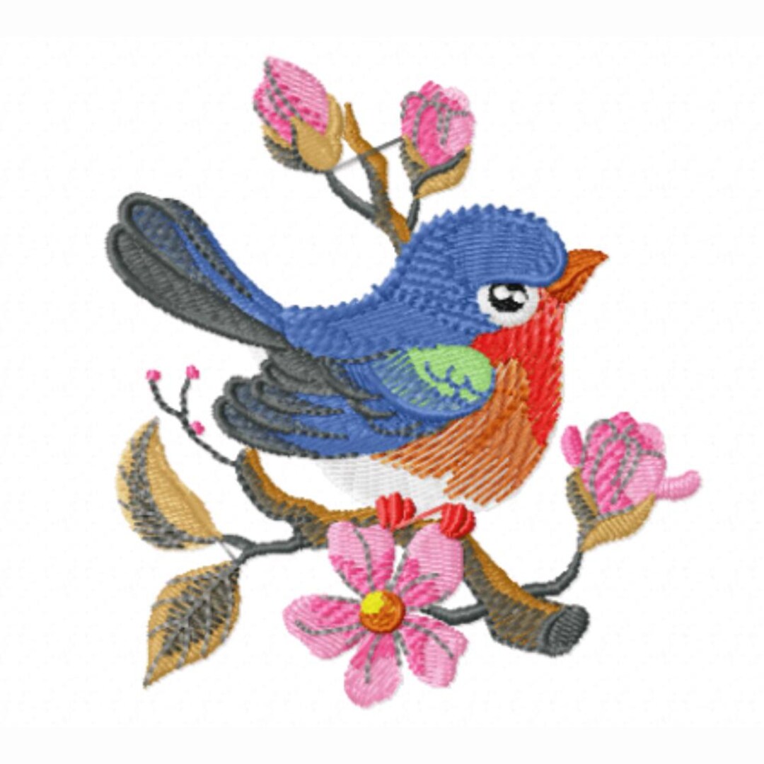 Cute Bird Embroidery Design, Cute Farm Animal Embroidery File, Crazy ...
