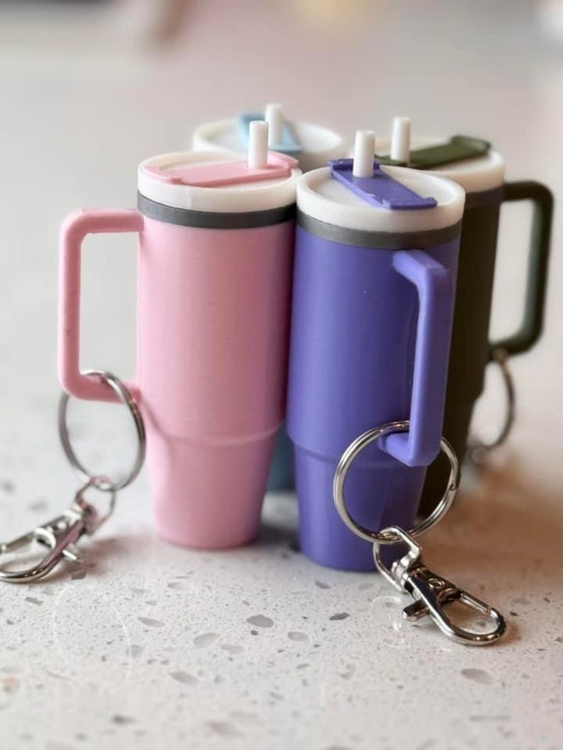 Mini Stanley Inspired Tumbler Chapstick Holder Keychain 3mf File for 3D ...