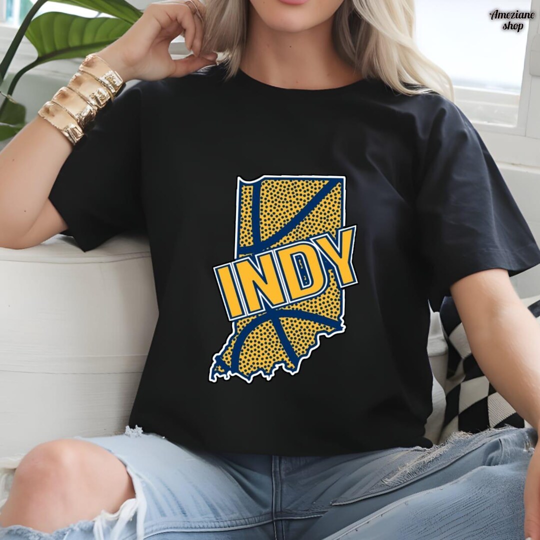 Retro Indiana Basketball Indy Outline Tyrese and Reggie Choke Celly ...