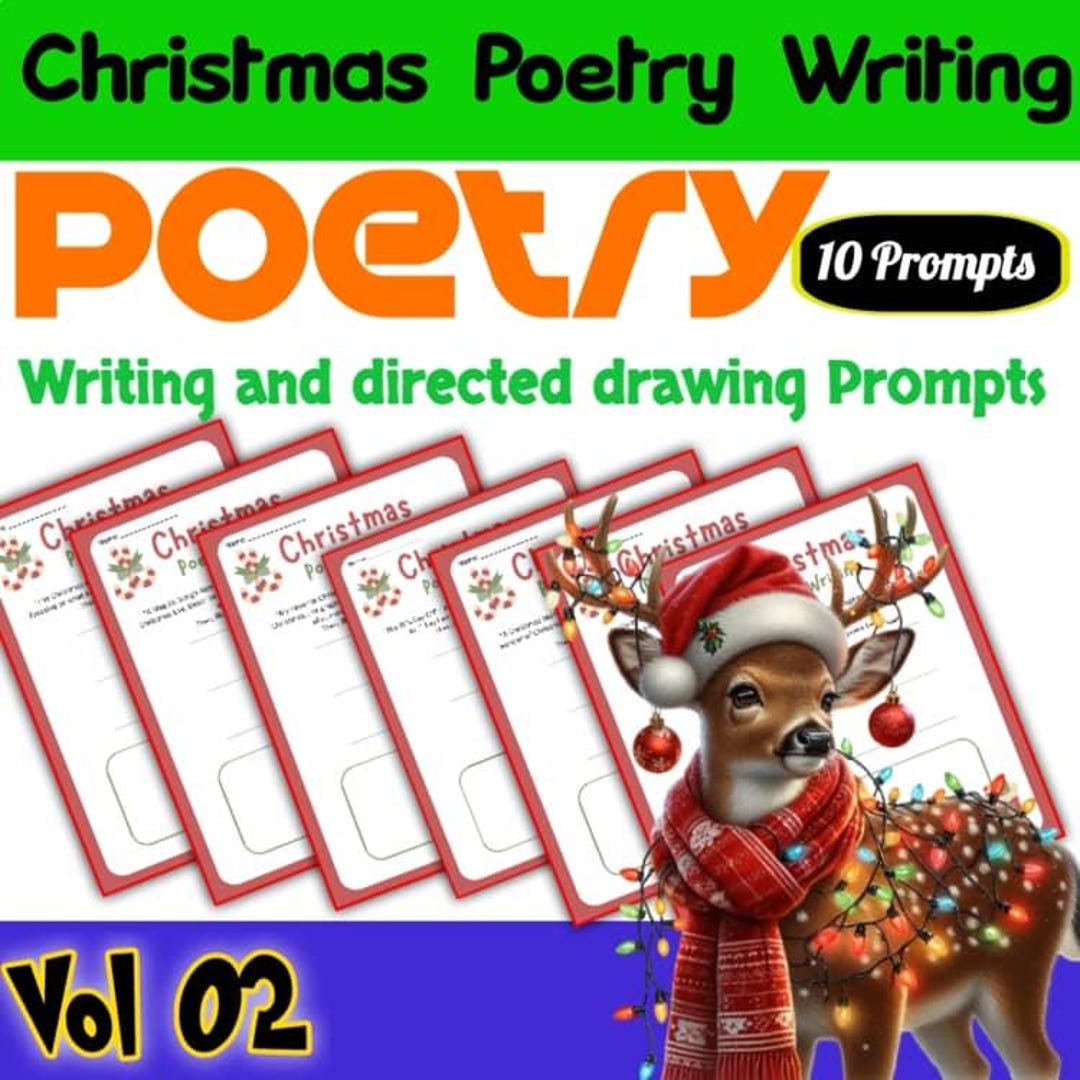 Christmas Poetry Writing and Drawing, Winter December Poem of the Week ...
