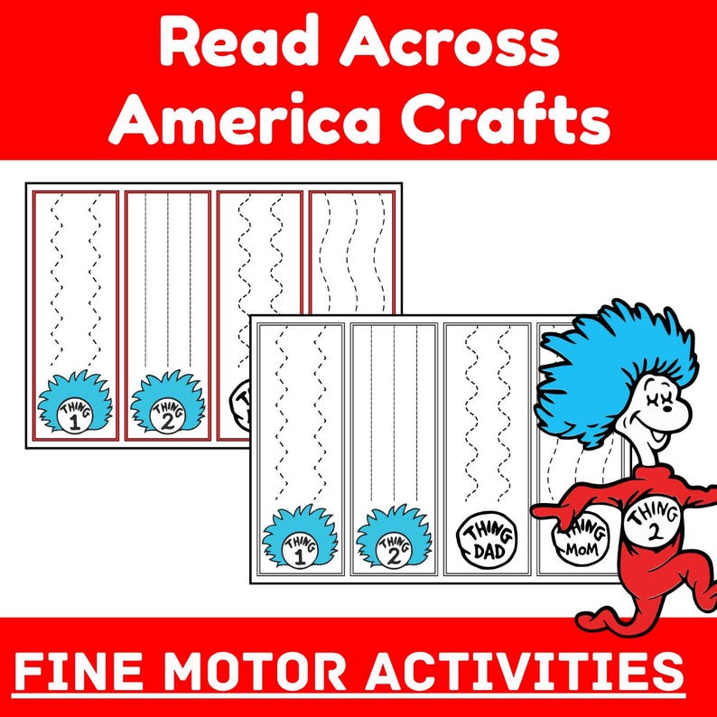 Dr. Seuss Craft for Preschoolers - Read Across America Crafts - Etsy