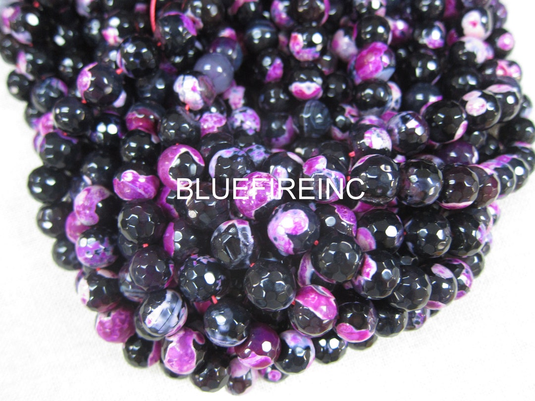 12mm Multi Color Agate Beads, Round Faceted - Etsy