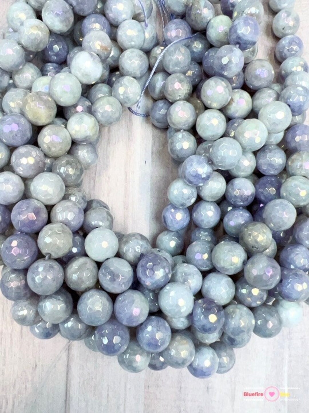 Mystic Electroplated Agate Beads, Faceted Round Beads 10mm and 12mm - Etsy