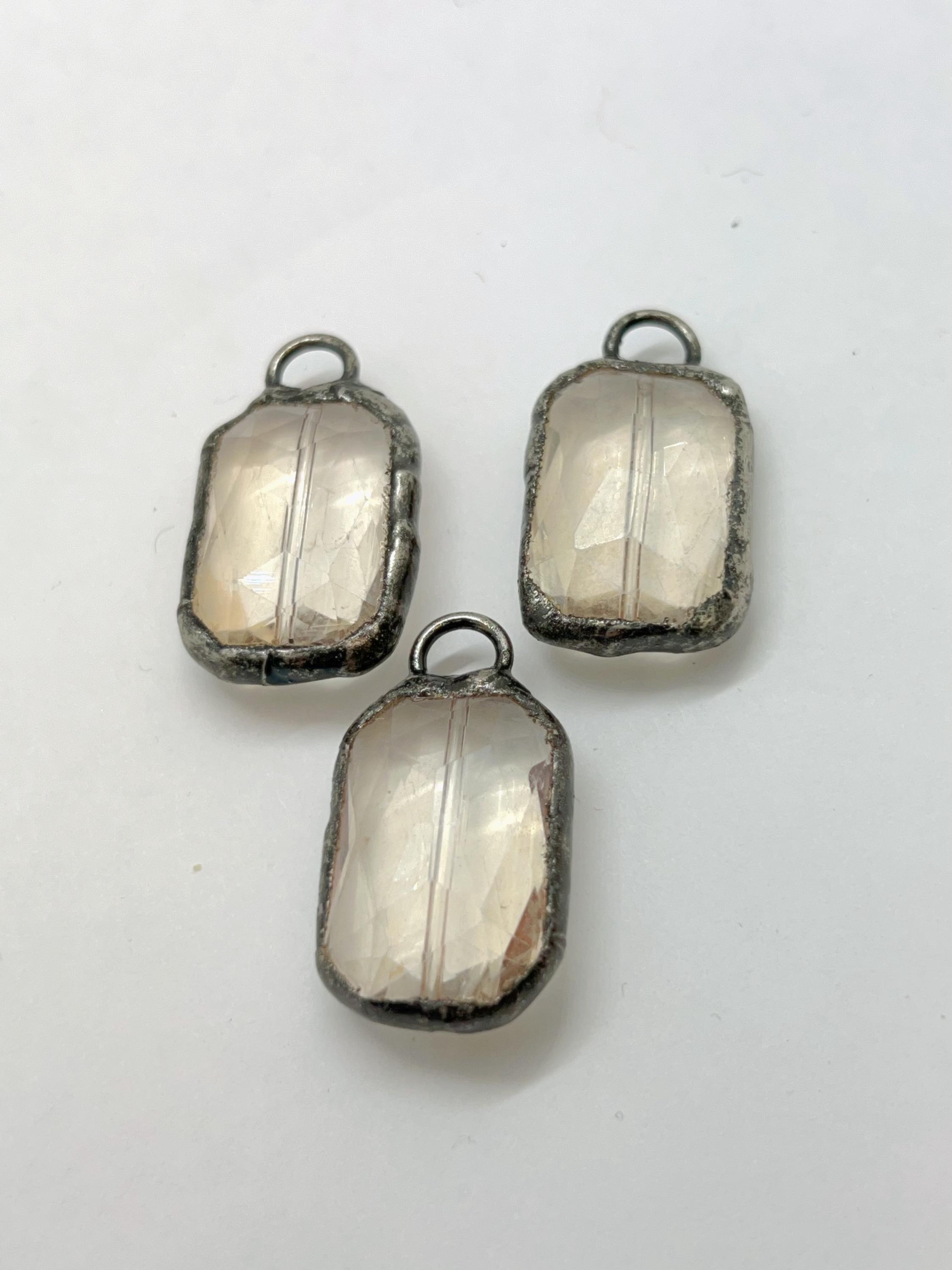 One Piece of Hand Soldered Crystal Charm/pendant - Etsy