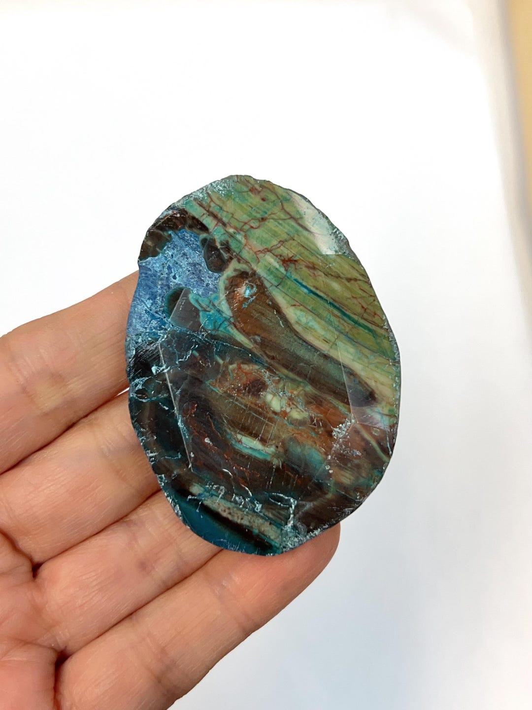 Center Drilled Agate Slice Gemstone, Geode Slices, Natural Agate Blue ...