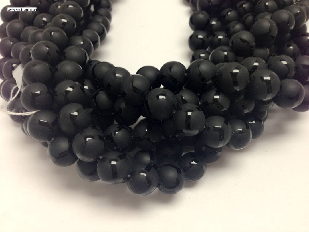 12mm Matte Onyx Beads, Soccer Ball Design - Etsy