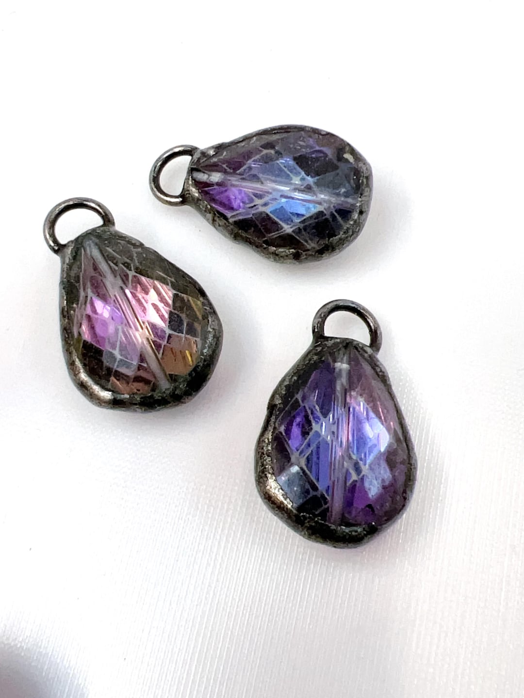 One Piece of Hand Soldered Crystal Charm/pendant - Etsy
