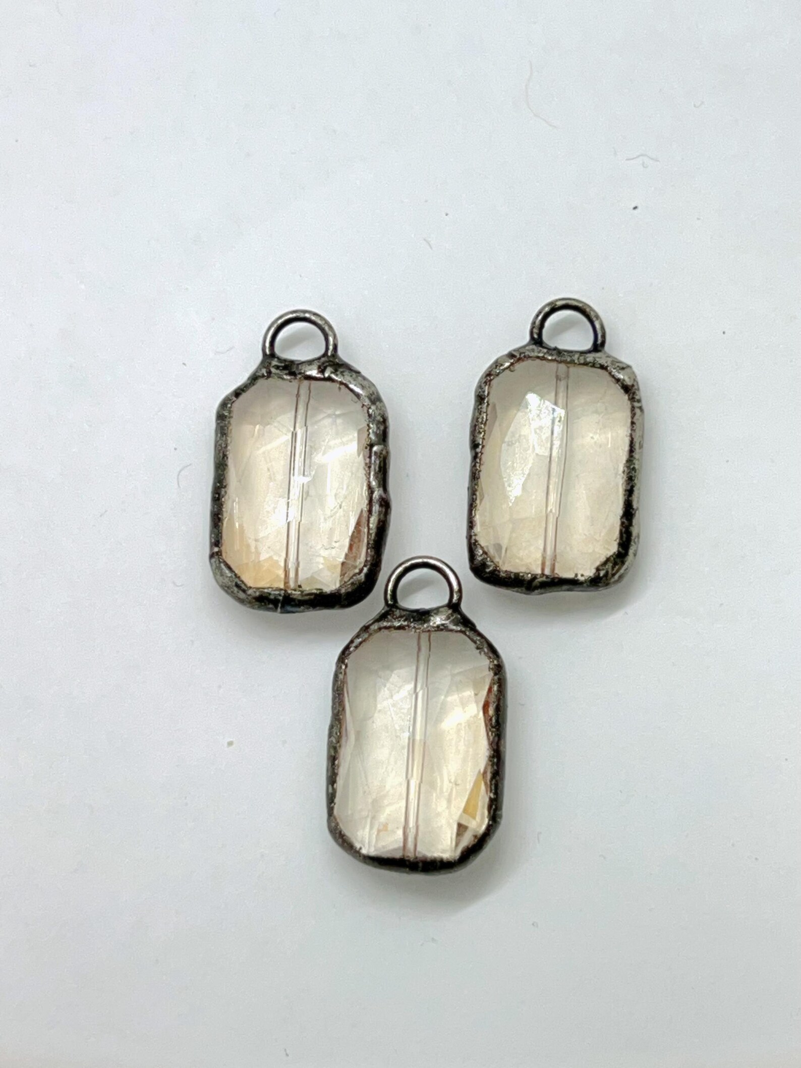 One Piece of Hand Soldered Crystal Charm/pendant - Etsy