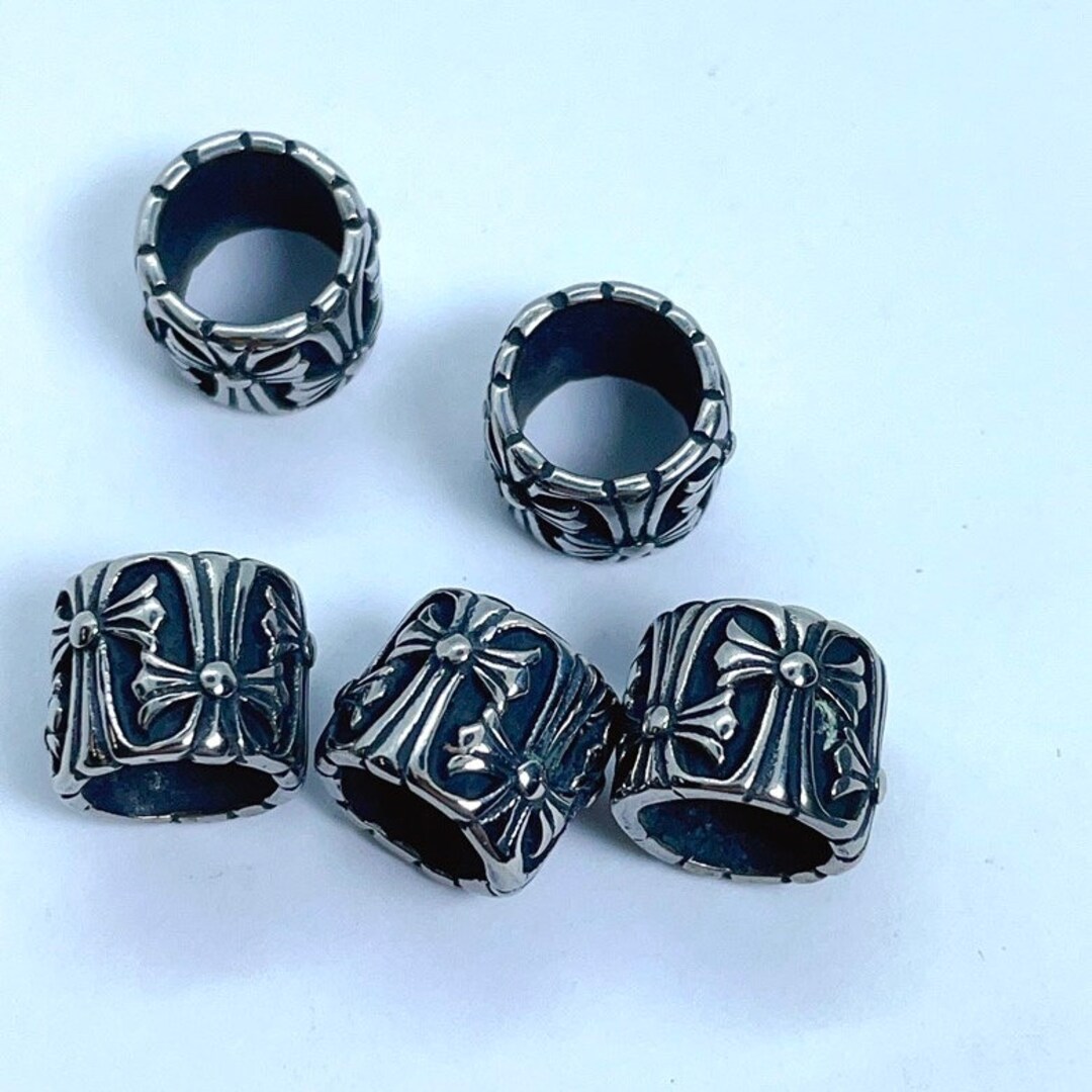 Stainless Steel Beads, Large Hole Beads, Column Shape, 9x11mm Antique ...