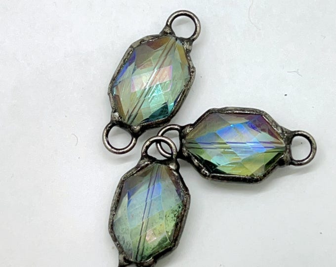 Hand Soldered Crystal Connector - Etsy