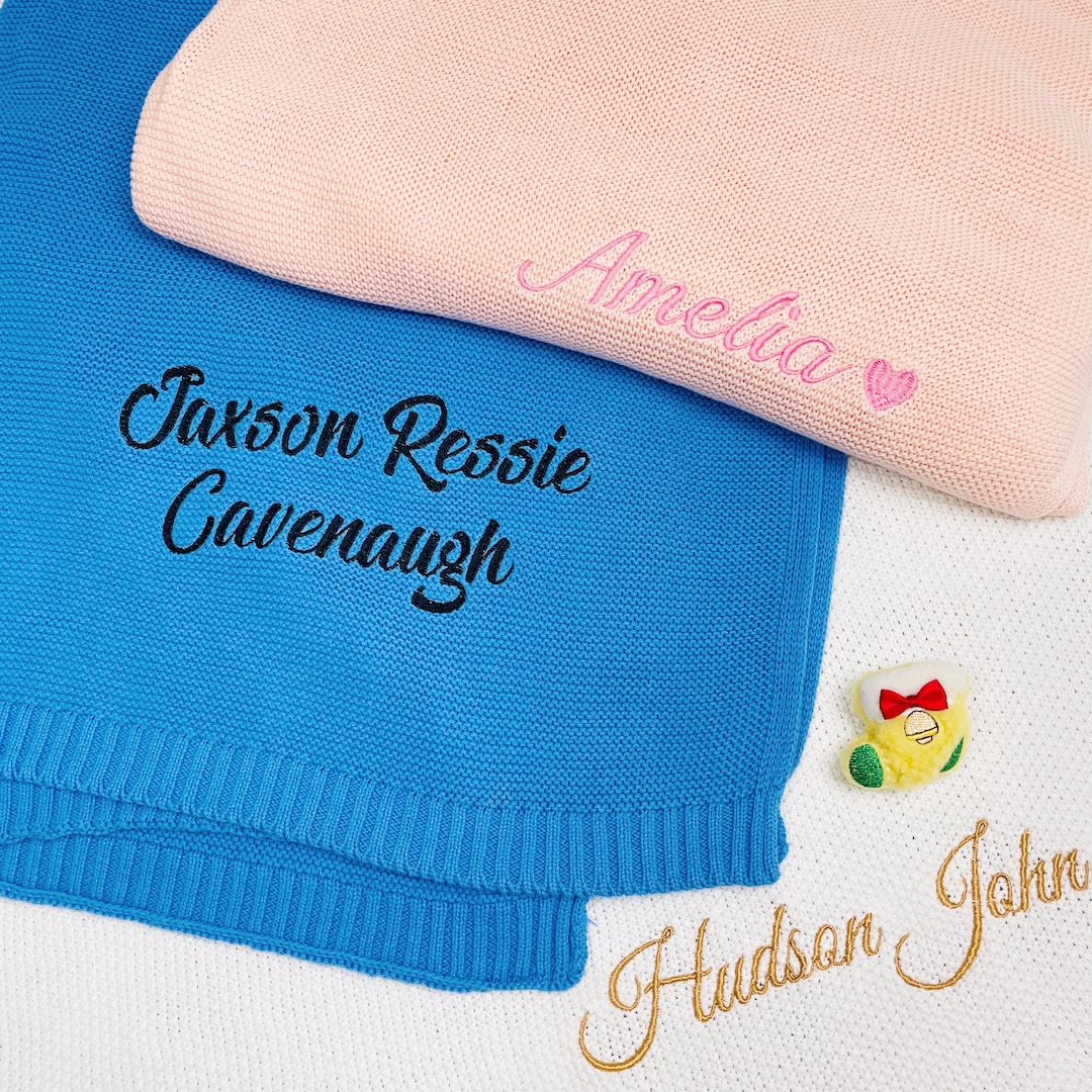 Custom Baby Name Blanket/personalized Baby Name Blanket/luxury ...