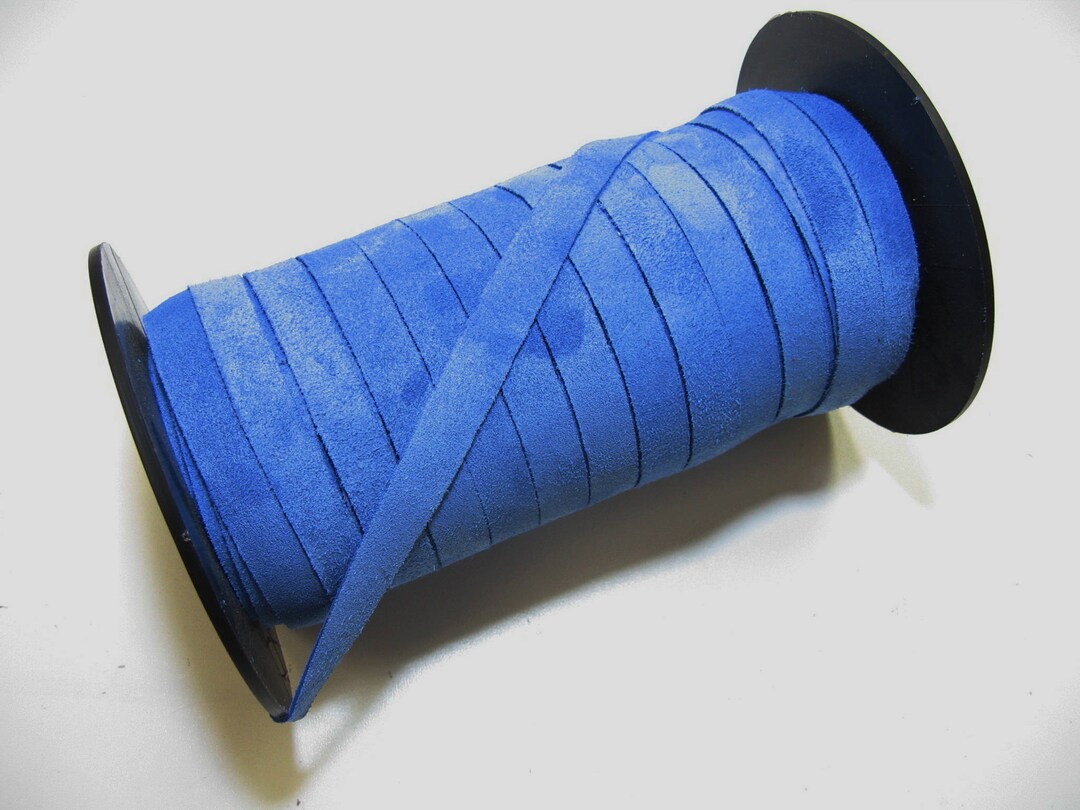 1/2" Flat, Lacing in Issy Light Blue Calf Split Suede (5 Yds) 0500ND9 ...