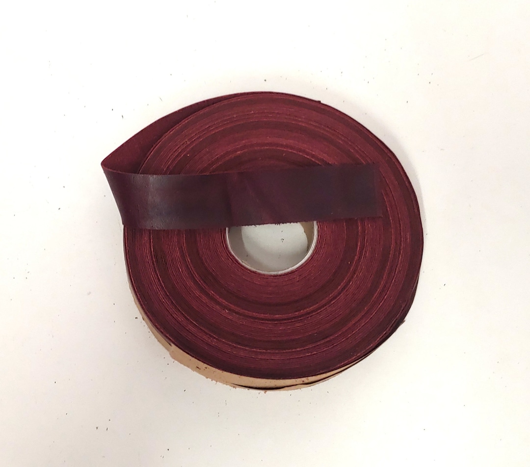 3/4" Flat Lamb Leather Binding in Oxblood (2 Yds) 0750NLA Trim Tape ...