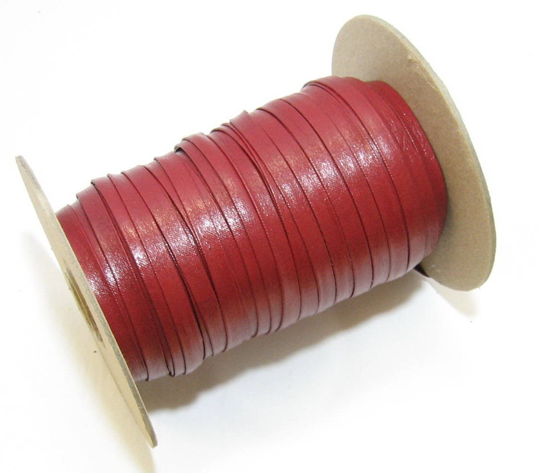 3/8" Polyurethane Leatherette Stripping in Red (10 Yds) 0375BUPU Faux ...