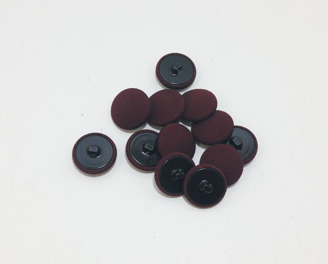 36 Line, Covered Buttons in Burgundy Stretch Fabric (12 PC.) - Etsy