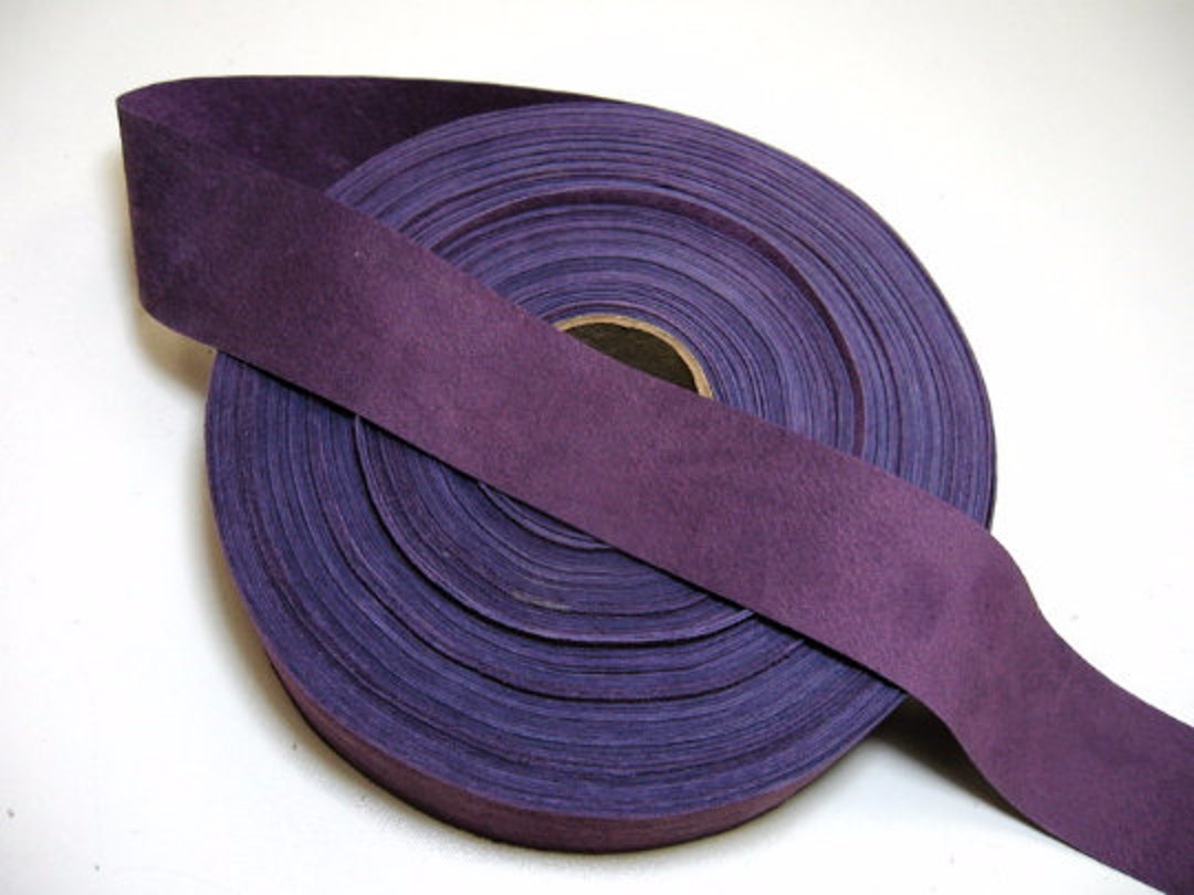 1-1/2" Flat, Pig Suede Binding in Violet (2 YDS) 1500NP4 Trim Tape ...