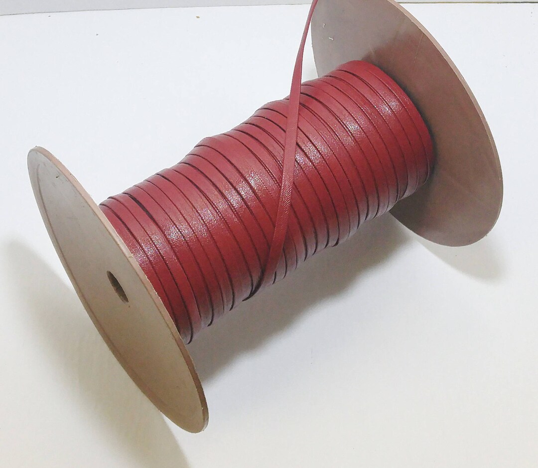 1/4" Polyurethane Leatherette Stripping in Red (10 Yds) 0250BUPU Faux ...