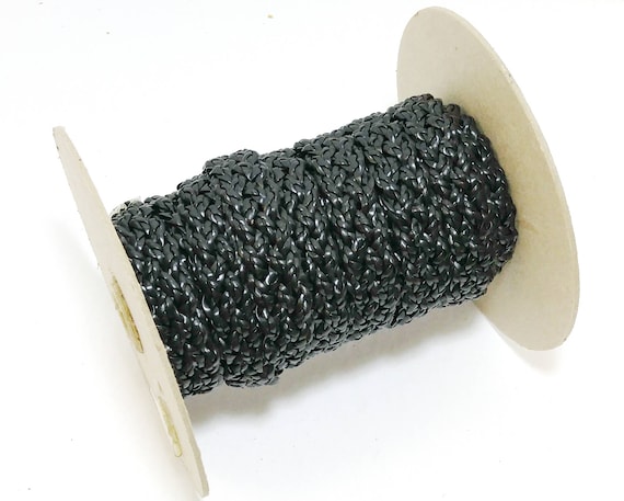 8 Yards of Black Plastic Gimp 3 Strand Braid Braided Again - Etsy