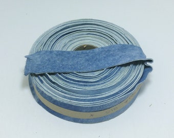 1-1/2" Flat, Lamb Leather Binding in Brown Lustre (5 YDS) 1500NLA ...