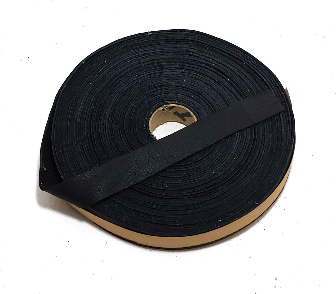 1" Flat Genuine Deerskin Leather Edge Trim or Binding in Black (2 Yards ...