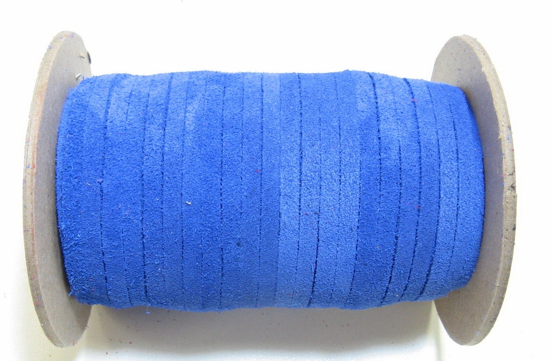 3/16" Flat Lacing in Cobalt Blue Calf Split Suede (10 Yds) 0187ND9 - Etsy