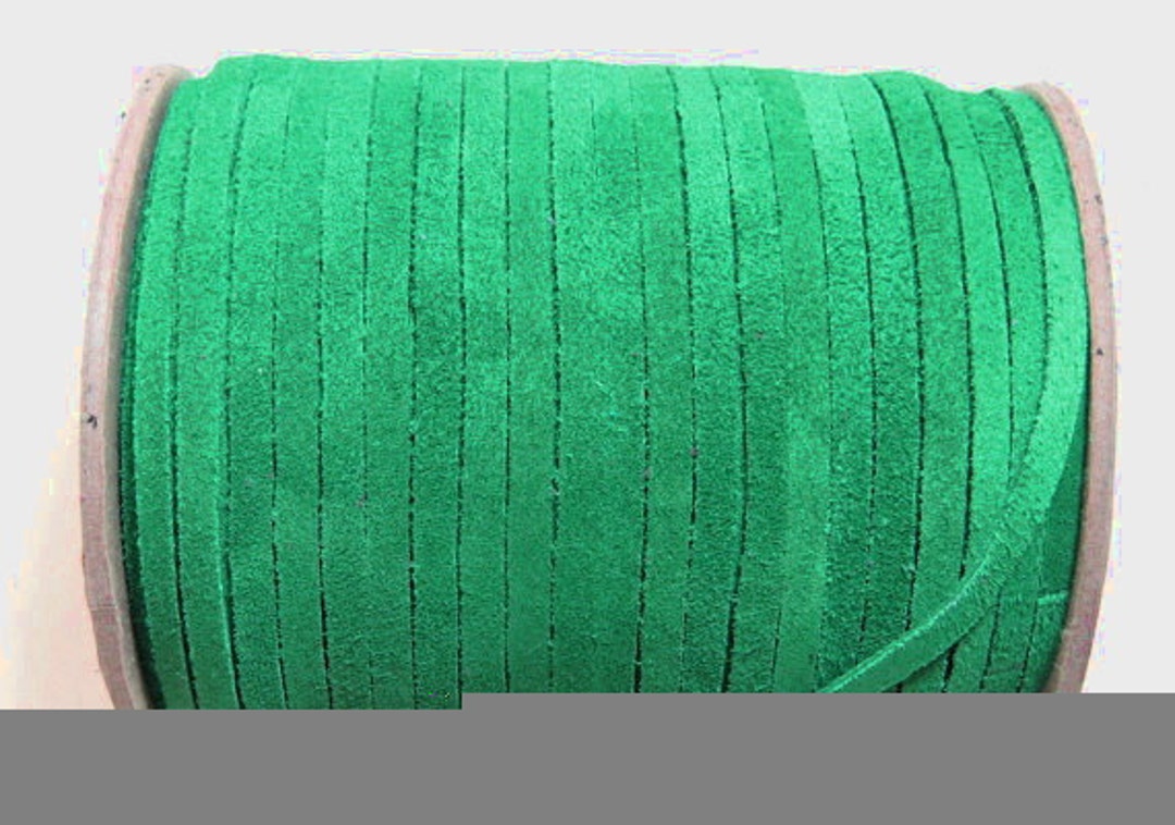 3/16" Flat Lacing in Jade Green Calf Split Suede (10 Yds) 0187ND9 - Etsy